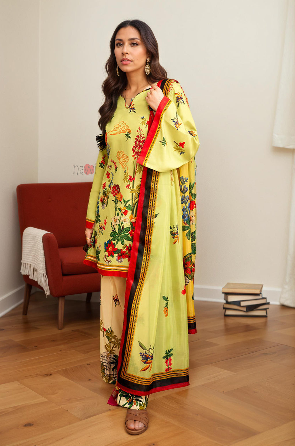 3 Piece Set for Women | Navvi Ethnic Co Ord – Navvi.in