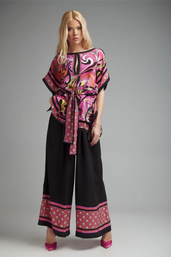 Pink & Black Co-Ord Set – Navvi.in
